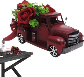 Generic Weihnachts-LKW-Dekoration, Bauernhaus-LKW-Dekoration, Vintage-LKW-Dekoration, LKW-Auto-Modell-LKW-Dekoration, Weihnachtsfeiertag, Zuhause, Tischdekora