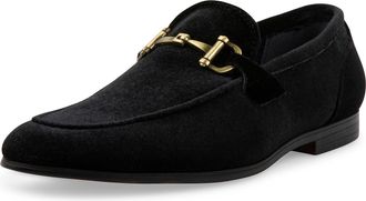 Steve Madden Herren Madly Slipper, Schwarzer Samt, 44 EU