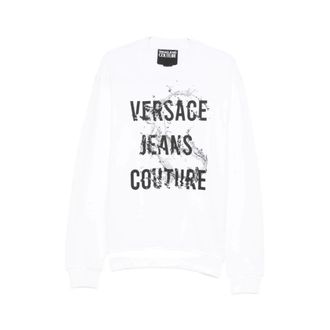 Versace Jeans Couture Herren, Sweatshirts & Hoodies, Wei&szlig;, XLGr&ouml;&szlig;e