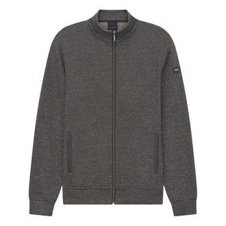 Bugatti Pullover mit halbem Rei&szlig;verschluss - - Jackets - Herren - Beige - L