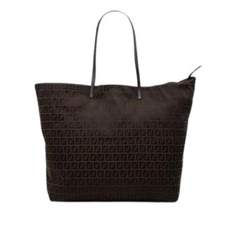 Fendi Pre-owned Vintage Canvas Tote Bag - - Pre-owned - Damen - Braun - ONE SIZE