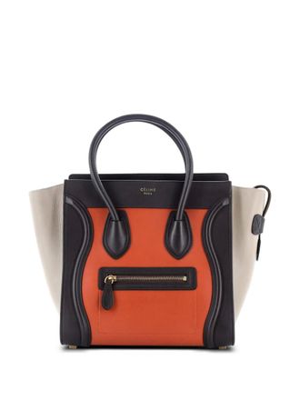 Celine Luggage Bag Smooth Leather Micro tote bag - Mehrfarbig
