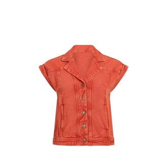 Vila Veste denim sans manches en coton