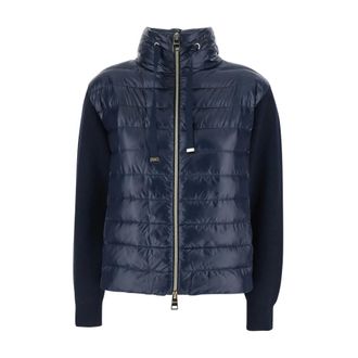 Herno Femme, Vestes, Bleu, Taille: 42 FR Veste Bimati&egrave;re Coton Nylon