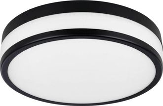 Eglo Eglo - led Deckenleuchte Palermo schwarz weiß ø 30 cm Deckenlampen & Kronleuchter