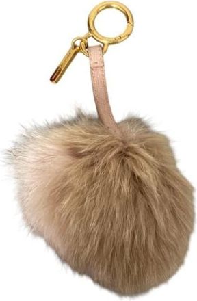 Fendi Pre-owned Fendi Porte-cl&eacute;s en fourrure - Femme - Pre-owned - Rose - Taille: ONE Size