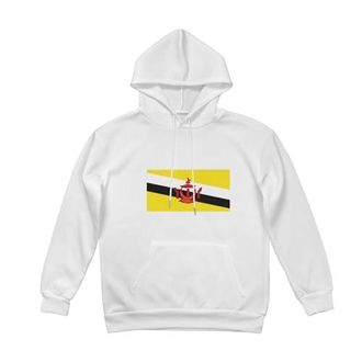 Generic Sweatshirts &Agrave; Capuche Femmes Doublure Polaire Imprim&eacute; Graphique Brunei Drapeau Pull Hoodie Hauts Streetwear Vintage Pull De D&eacute;tente Athleisure du XS A