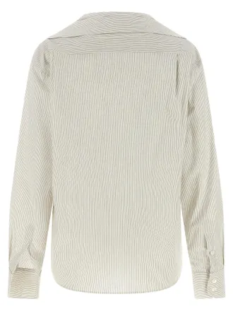 Maison Margiela Womens Gray Cotton Blouse