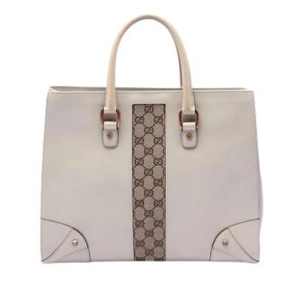 Gucci Sac Cabas Pre-owned en Toile - Femme - Pre-owned - Beige - Taille: ONE Size