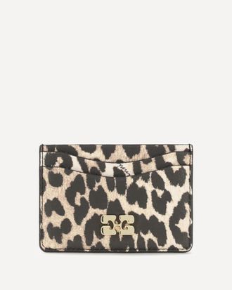 Ganni Bou animal print Card Holder Female UNI