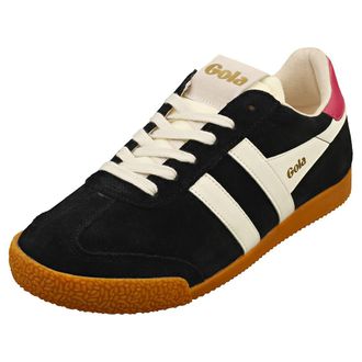 Gola Damen Elan Freizeit-Sneaker, Schwarz, gebrochenes Weiß, Fuchsia, 37 EU