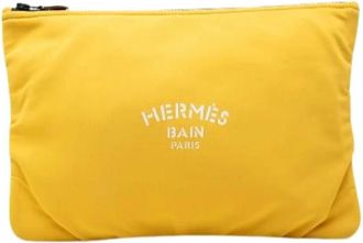 Herm&egrave;s Pre-owned Embossed Clutch - - Pre-owned - Damen - Gelb - ONE SIZE