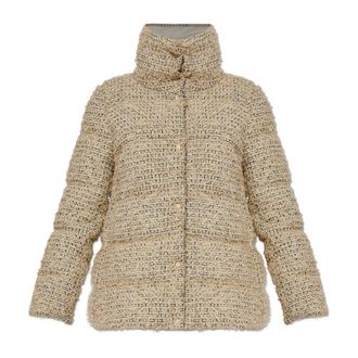 Moncler Tweed-Daunenjacke Cochelle - - Jackets - Damen - Beige - L