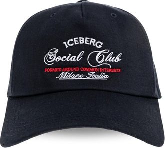 Iceberg Homme, Accessoires, Bleu, Taille: ONE Size Casquette avec visi&egrave;re