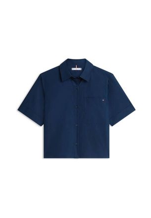 Tommy Hilfiger Damen Bluse aus Bio-Baumwolle