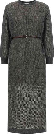 Brunello Cucinelli Robe Au Genou - Monile