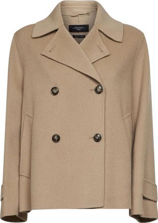 Max Mara Femme, Vestes, Brun, Taille: 32 FR Fantino Pea Coat