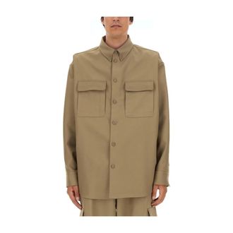 Off-white Homme, Chemises, Beige, Taille: M Chemise Coupe Oversize