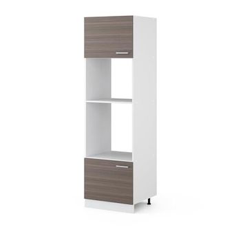 Vicco Armoire Micro-Ondes R-Line, Gris Noble, 60cm