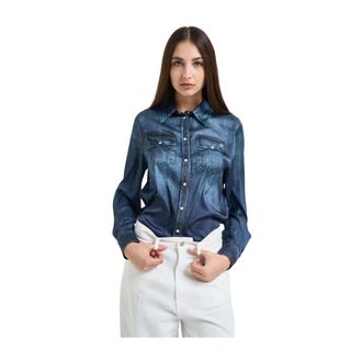 Liu Jo Damen, Blusen & Hemden, Blau, LGr&ouml;&szlig;e