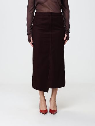Victoria Beckham Jupe crayon midi en pure laine avec fermeture au dos