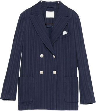 Circolo 1901 Femme, Vestes, Bleu, Taille: 40 FR Double-Breasted Blazer