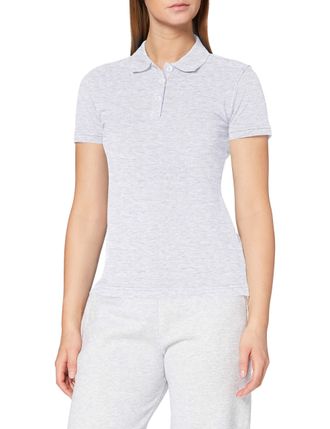 Clique CliQue Damen Regular Fit Poloshirt,Grau (Asche), 40 EU (Herstellergr&ouml;&szlig;e:Large)