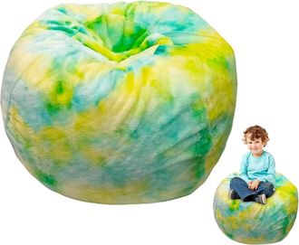 Generico Sitzsack: Tasche für Plüschtiere, Aufbewahrungsstuhl für Tiere, luxuriöse Aufbewahrungstasche für Tiere, mit Reißverschluss, bequemer Sitz, Tasche D