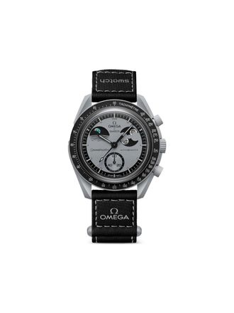 Swatch x Swatch montre Moonswatch Mission To Earthphase 42 mm - Gris