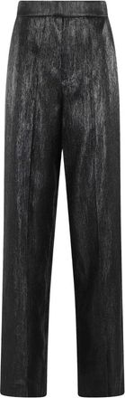 Federica Tosi Femme, Pantalons, Noir, Taille: 36 FR Pantalon Droit Classique