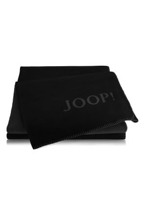 Joop Wohndecke Joop! HW 2025/26, Anthrazit, Schwarz, Textil, 150x200 cm, Kettelrand, Wohntextilien, Decken, Kuscheldecken
