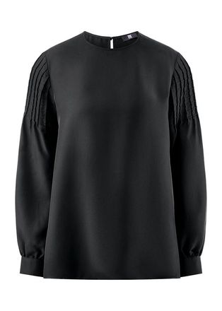 Riani Seidenbluse mit Rundhalsausschnitt