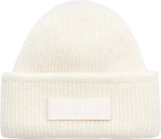 Jacquemus unisex, Accessoires, Beige, Taille: ONE Size Le Bonnet Gros Grain