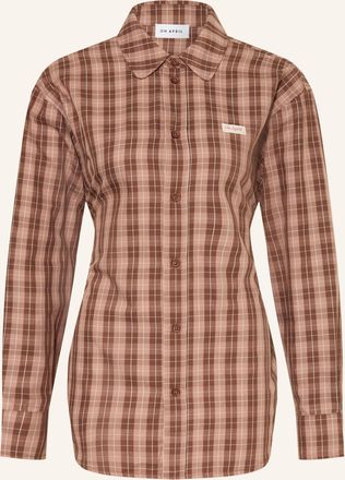 Oh April Oh April Oversized-Hemdbluse Lilia braun