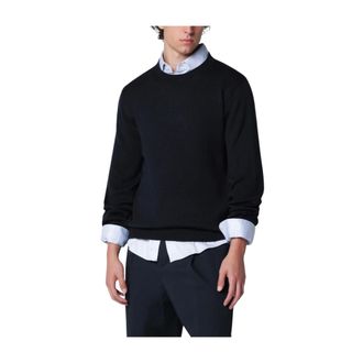 Roberto Collina Homme, Pulls, Bleu, Taille: XL Pulls &agrave; col rond