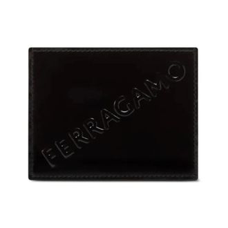 Ferragamo Diagonales Logo Kartenetui - - Accessories - Damen - Schwarzk - ONE SIZE