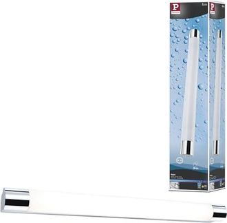 Paulmann 79713 plafonnier LED &eacute;clairage miroir Orgon incl. 1x10,5W IP44 &eacute;clair. plafond Chrome, Blanc &eacute;clair. salon M&eacute;tal, Acryl &eacute;clair. couloir 3000K