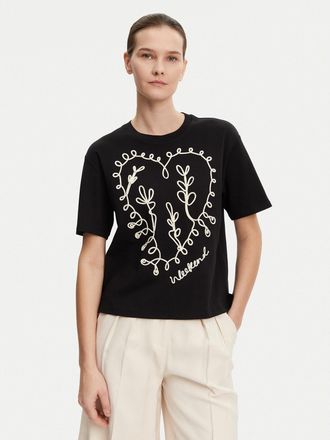 Max Mara T-Shirt Lecco 2515941052 Schwarz Boxy Fit