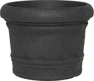 Siena Garden Gefäß Norah 70 schwarz granitit Ø 70x52 cm