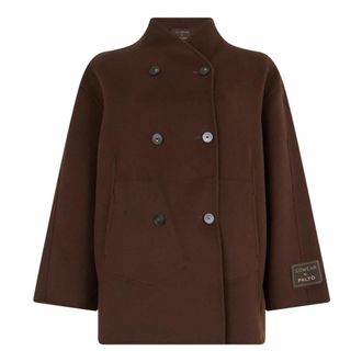 Slowear Doppelreihige Wolljacke - - Coats - Damen - Braun - M