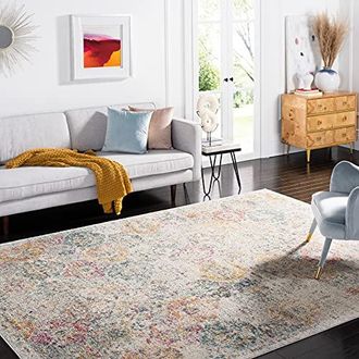 Safavieh Madison Collection Teppich, MAD611A, Bohemian-Stil, Vintage-Stil, Vorleger Vintage 6 7 Square Grau/Gold