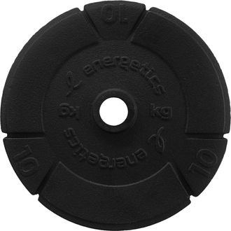 ENERGETICS Hantelscheibe Guss 10/15/20 kg, schwarz,1X15