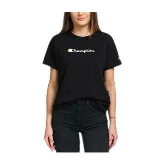 Champion Kurz&auml;rmeliges T-Shirt - - Tops - Damen - Schwarzk - XS
