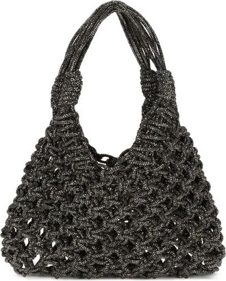 Hibourama Bags sac porté épaule à ornements - Gris