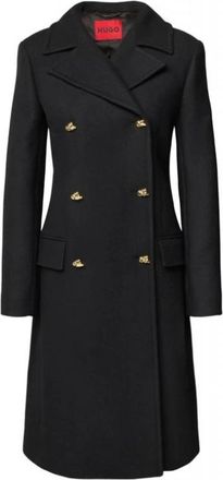 HUGO BOSS Femme, Manteaux, Noir, Taille: 42 FR Marmina Coat
