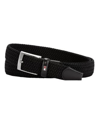 Tommy Hilfiger Elastischer Flechtg&uuml;rtel mit Lederspitze in