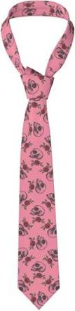 Generic Cravate Pour Hommes Dessin &Agrave; La Main DUn Cr&acirc;ne Et DUne Roses Roses &Eacute;troit Tie Fine Cravate DAffaires Pour Affaires F&ecirc;te C&eacute;l&eacute;brations