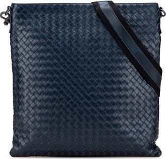 Bottega Veneta Hobo Bags - Nappa Intrecciato VN Crossbody - Gr. unisize - in Blau - für Damen