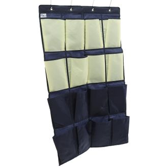 BESPORTBLE Schuh Organizer zum Aufh&auml;ngen &uuml;ber T&uuml;r 16 F&auml;cher aus Oxford Stoff H&auml;ngender T&uuml;rschuhhalter f&uuml;r M&auml;nner Frauen und Vielseitige Aufbewahrungstasche f&uuml;r S