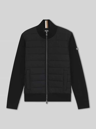 HUGO BOSS Regular Fit Sweatjacke mit gesteppter Vorderseite Modell HERNESTO